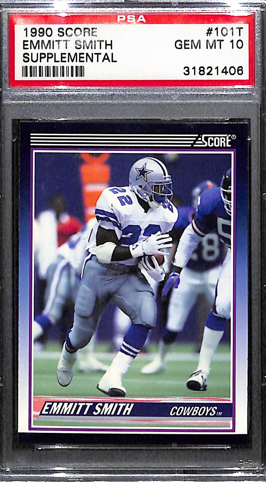 Lot Detail - 1990 Score Supplemental Emmitt Smith Rookie Card #101T ... Lot Detail - 1990 Score Supplemental Emmitt Smith Rookie Card #101T ...