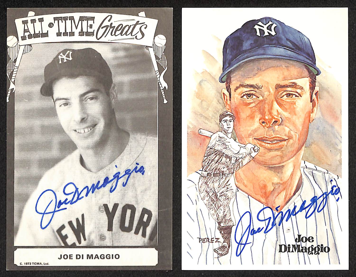 Lot Detail - Lot of (2) Joe DiMaggio Signed Postcards - (Beckett BAS ... Lot Detail - Lot of (2) Joe DiMaggio Signed Postcards - (Beckett BAS ...
